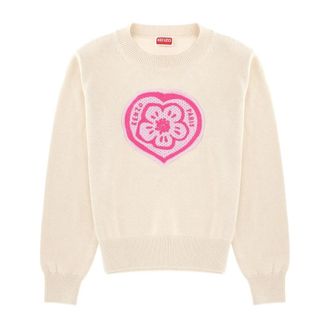 Kenzo Boke Herz Pullover - - Knitwear - Damen - Rosa - M