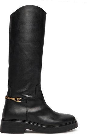 Tommy Hilfiger Klassische Stiefel Tommy Hilfiger Horsebit Riding FW0FW08863 Schwarz