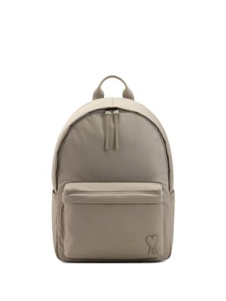 Ami Gepolsterter Rucksack mit Logo-Patch - Grau