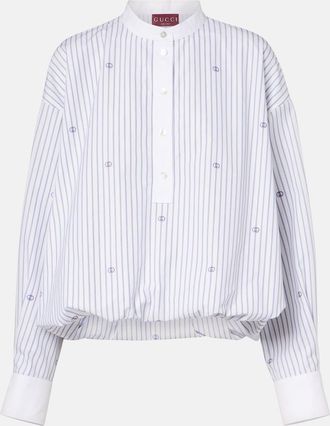 Gucci Hemd Interlocking G aus Baumwolle