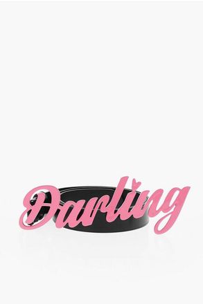 Dsquared2 Leather Belt with Maxi Plate 20mm size 75