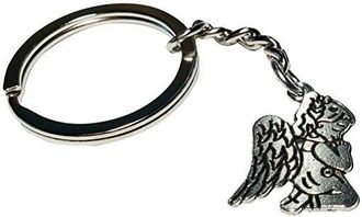 Generic Porte Cl&eacute; M&eacute;tal Ange Gardien Ail&eacute; porteclef maison religions religieux clef voiture cadeau anniversaire homme femme enfant gar&ccedil;on fillette f&ecirc;te des m&egrave;