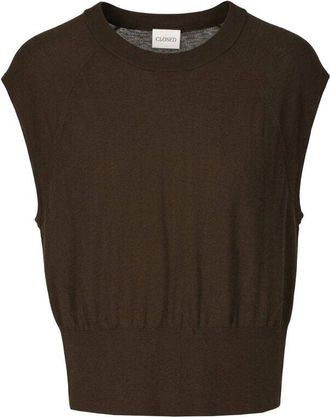 Closed Damen Pullover aus Seide-Kaschmir-Mix