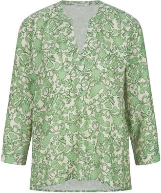 Peter Hahn Bluse V-Öffnung Peter Hahn weiss