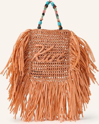 Kurt Geiger Handtasche Kurt Mini Mit Schmuckperlen orange