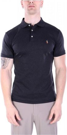Ralph Lauren Homme, Tops, Noir, Taille: 2XL Polo Chemises