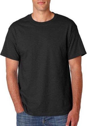 Hanes Beefy-T Adult Short-Sleeve T-Shirt LT Black