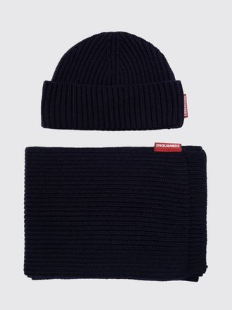 Dsquared2 Lot de deux bonnets beanie en laine avec logo appliqu&eacute;