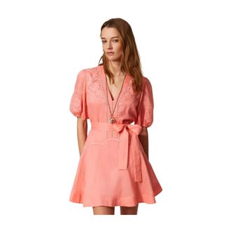 Twinset Ramio Kleid - - Dresses - Damen - Rosa - M