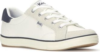 Keds Baskets à lacets Center III en toile pour femme, Blazer blanc neige/bleu marine, 9.5 Wide