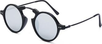 Generic Petites lunettes de soleil rondes vintage steampunk pour homme - Lunettes de soleil punk de luxe pour femme 2026