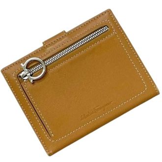 Ferragamo unisex, Pre-owned, Brun, Taille: ONE Size Portefeuille bi-fold Pre-owned