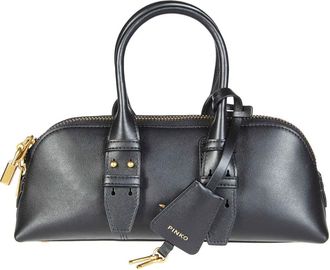 Pinko Pinko, Femme, Sacs, Noir, Taille: ONE Size Bowling Bag Baguette Vitello