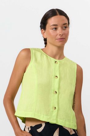Suite13lab Damen vegan Top Fuji Apfel Gr&uuml;n