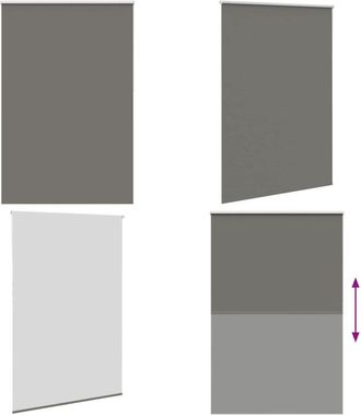 vidaXL Verdunkelungsrollo Grau 145x210cm Stoffbreite 141,6cm Polyester - Vidaxl