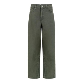 Douuod Gerade geschnittene Baumwollhose - - Jeans - Damen - Gr&uuml;n - W25
