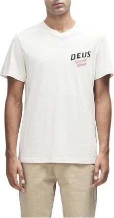 Deus Homme, Tops, Blanc, Taille: M Dogleg Tee