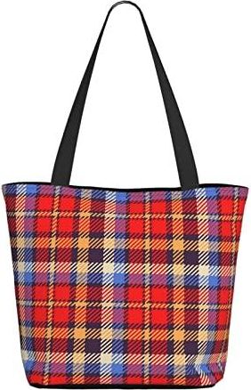 AOOEDM Tartans Plaids Ladies Shopping Bag 13x11x7in.Le cadeau parfait pour la Saint-Valentin.Cest de la Saint-Valentin pour maman, fille, &eacute;pouse, etc