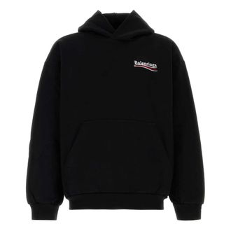 Balenciaga Political Campaign Logo Hoodie - - Sweatshirts & Hoodies - Herren - Schwarzk - S