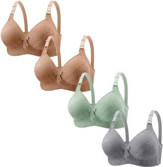 Generic D&eacute;bardeur sans armatures pour homme - Soutien-gorge r&eacute;glable - Couverture compl&egrave;te - Soutien - Bralette - Grande taille - Soutien-gorge quotidien - 4,