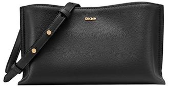 DKNY Alya Crossbody, Sac &agrave; Main Femmes, Noir/dor&eacute;, m