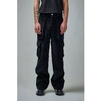 Nahmias Corduroy Logo Cargo Pants