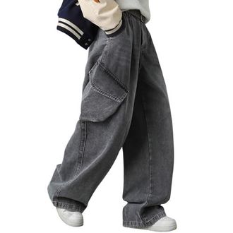 Generic Jean Homme Jeans Homme Week-End/Voyage Jean Workwear D&eacute;lav&eacute; D&eacute;chir&eacute; Poches Utilitaires Lat&eacute;rales - Stretch Confortable pour Usage D&eacute;contract&eacute; Quotidie