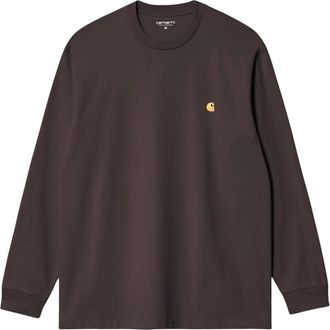 Carhartt Work in Progress Homme, Tops, Brun, Taille: M L/S Chase T-Shirt