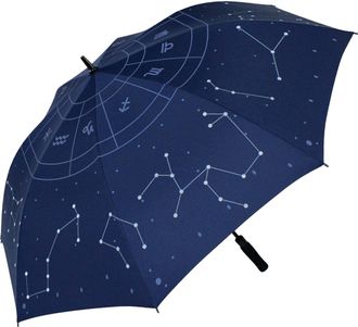 iX-brella Reflex Regenschirm Star Sign mit reflektierenden Sternbildern - Golfschirm Automatik XXL 130cm