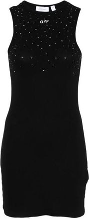 Off-white Femme, Robes, Noir, Taille: 36 FR Mini-robe ajust&eacute;e orn&eacute;e