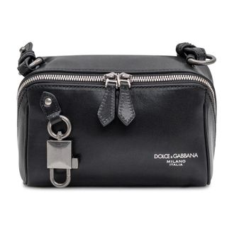 Dolce & Gabbana Femme, Sacs, Noir, Taille: ONE Size Sac &agrave; main compact