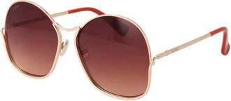 Max Mara Femme, Accessoires, Rose, Taille: ONE Size Aviator Metal Lunettes de soleil