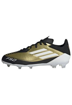 adidas Adidas F50 League Messi Football Boots Firm Ground, Fu&szlig;ballschuhe f&uuml;r festen Boden, Gold met./FTWR White/core Black