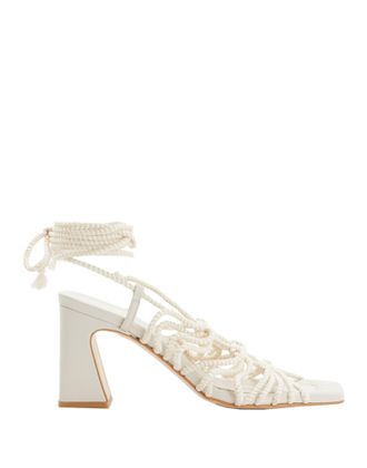 8 by YOOX ROPE LACE-UP SANDALS