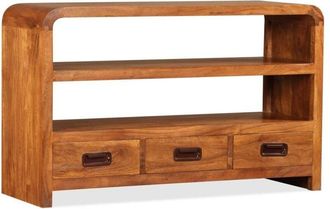 vidaXL vidaXL Meuble TV Bois dacacia solide 90 x 30 x 55 cm