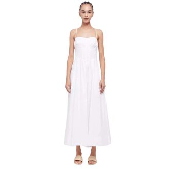 SIMKHAI Wei&szlig;e Kittiya Kleid Flared Midi Stil - - Dresses - Damen - Wei&szlig; - M