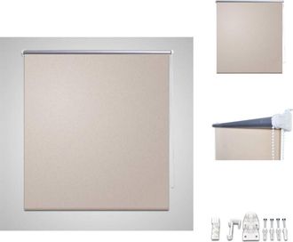 vidaXL Jalousien & Rollos - Verdunkelungsrollo 160 x 230 cm beige