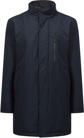 AlltheMen Manteau Long Homme Hiver Doublé Chaud Doudoune Casual Imperméable Col Montant Parka Matelassée en Duvet Navy XL