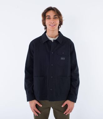 Hurley Herren Bixby Flannel Lined Canvas Ls Hemd, schwarz, XXL