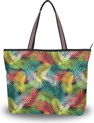 Alaza Grand sac fourre-tout, sac &agrave; bandouli&egrave;re pour femme, grande capacit&eacute;, sacs &agrave; main d&eacute;contract&eacute;s, citrouille dans un chapeau, sac fourre-tout avec poche