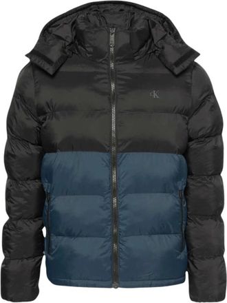Calvin Klein Jeans Kapuzenjacke aus Polyamid mit Rei&szlig;verschluss und Vordertaschen - - Jackets - Herren - Mehrfarbig - XL