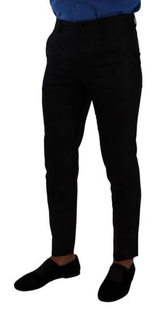 Dolce & Gabbana Virgin Wool Trousers - Black