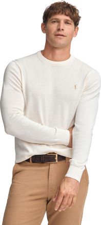 Polo Club Herren Basic Strickpullover Crewneck Dunkelbraun - Pullover 100% Baumwolle Langarm Sweat