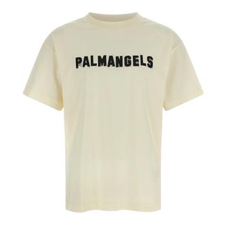 Palm Angels Palm Hills T-Shirt - - Tops - Herren - Beige - L