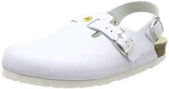 Weeger ESD Antistatik Clog Weiss mit Fersenriemen Gr. 40