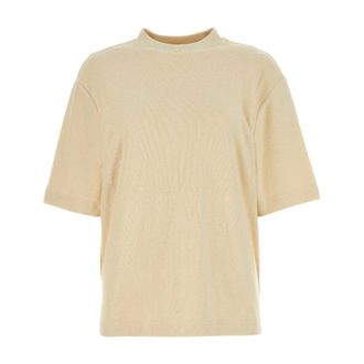 Burberry Femme, Tops, Beige, Taille: 36 FR T-Shirt Oversize Cr&egrave;me en Tissu &Eacute;ponge