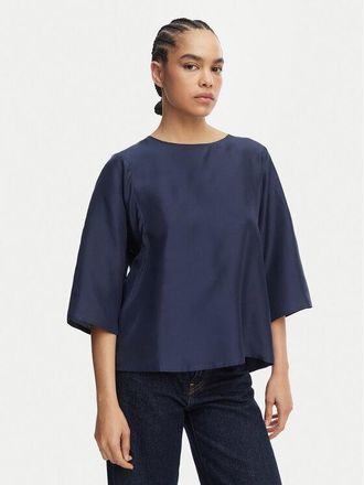 Max Mara Bluse Fastoso 2615941032 Dunkelblau Relaxed Fit