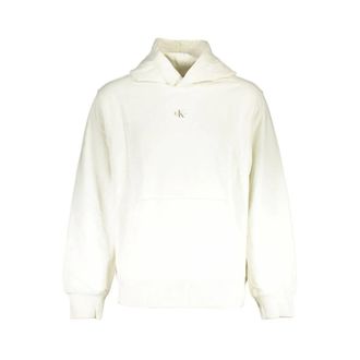 Calvin Klein Wei&szlig;e Baumwoll Herren Pullover Hoodie - - Sweatshirts & Hoodies - Herren - Wei&szlig; - L