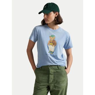 Polo Ralph Lauren T-Shirt 211971730001 Himmelblau Relaxed Fit