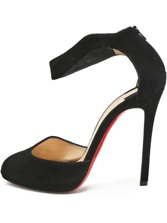 Christian Louboutin sandales en daim 120 mm - Black